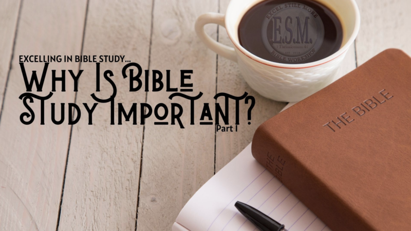 Why Bible Study Is So Important