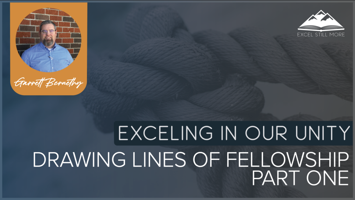 Drawing Lines of Fellowship, Part One